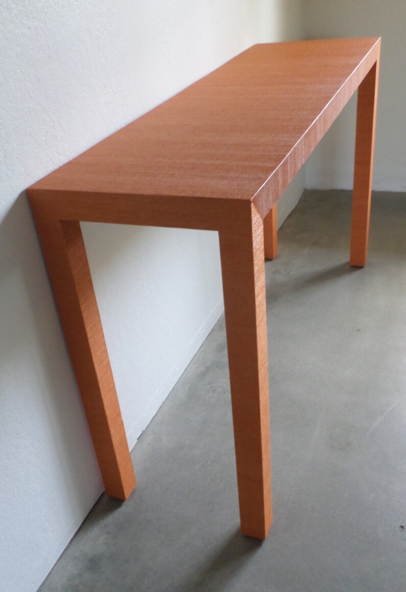 Grasscloth Covered Table - Custom Built - Design Your OWN - Etsy