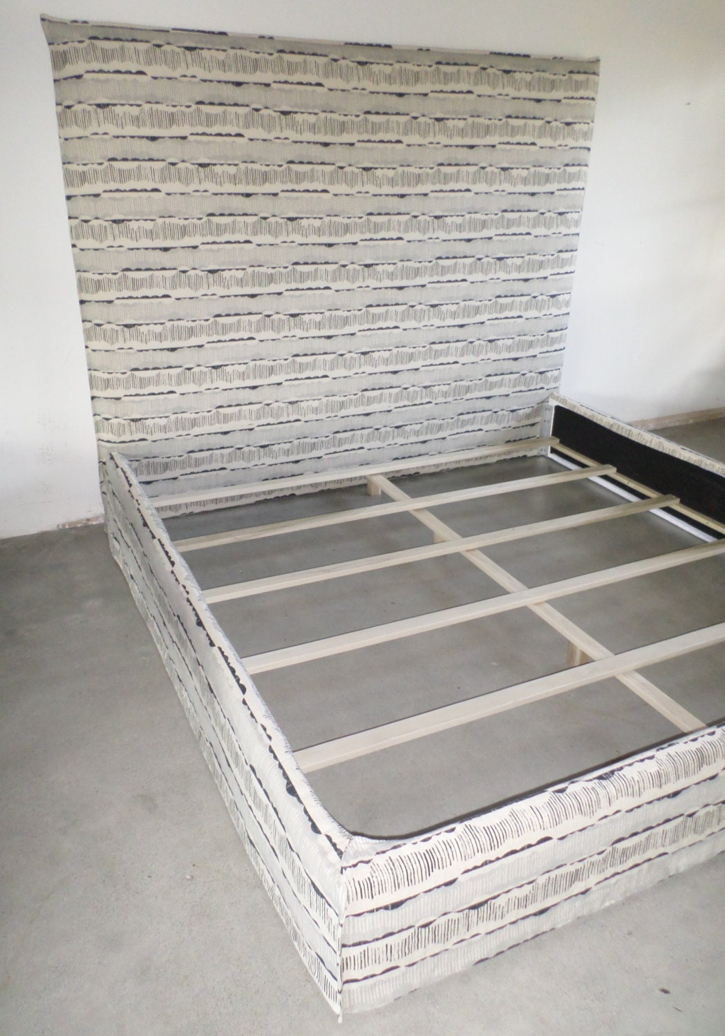 Custom King Bed With Flange Edge COM - Etsy