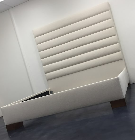 Custom Upholstered KING Channel Bed COM | Etsy