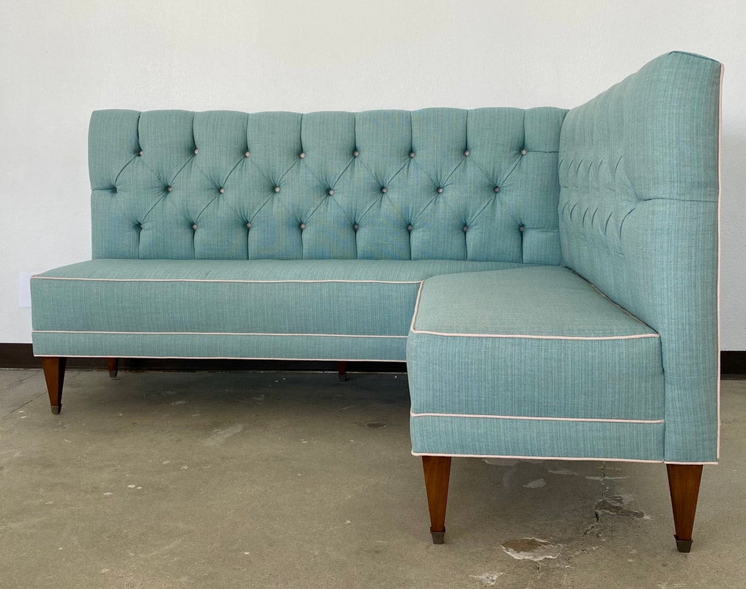 Custom Built Tufted L-shape Banquette- COM - Etsy