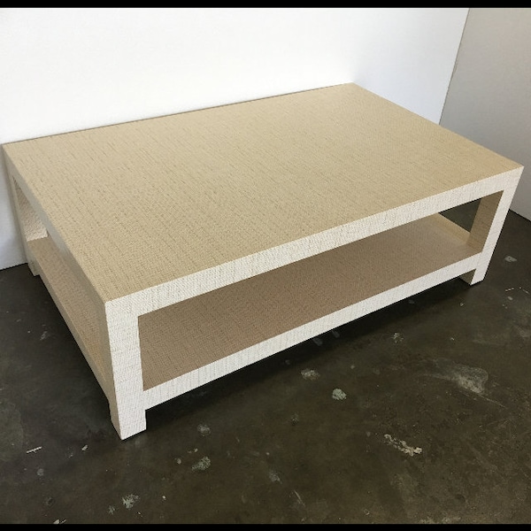 Grasscloth Table - Etsy