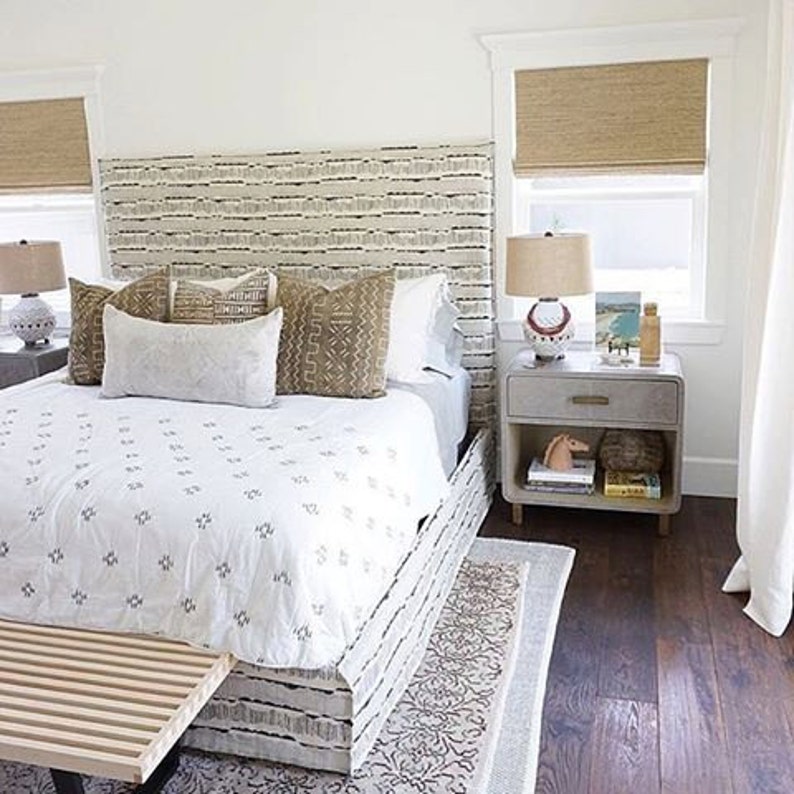 Custom King Bed With Flange Edge COM - Etsy