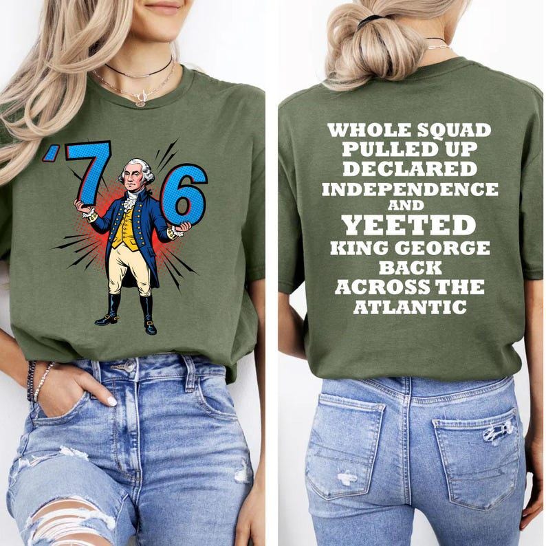 76 Yeeted George Washington T-shirt, Patriotic History Tee - Etsy