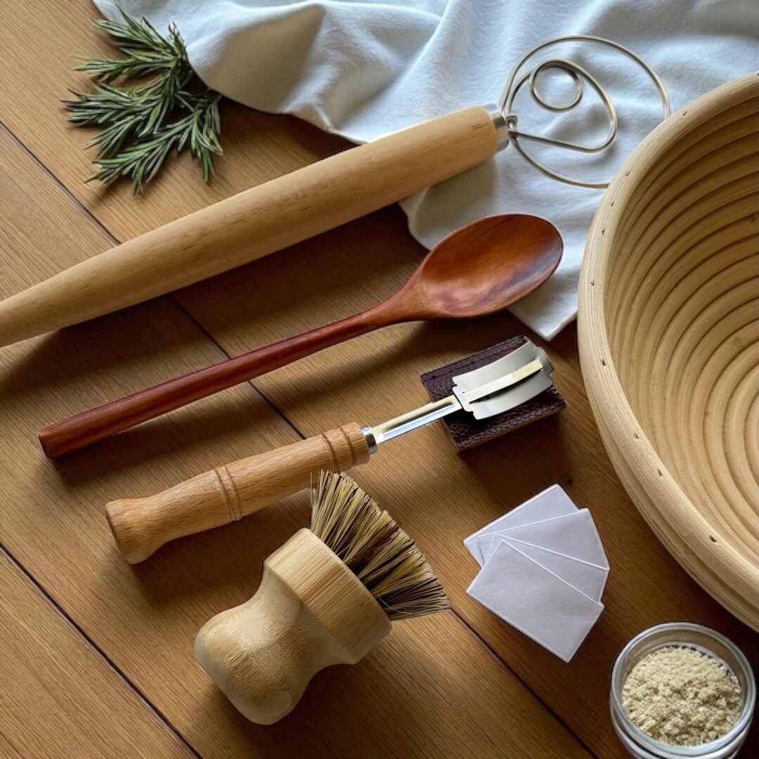 Beginner Sourdough Starter Kit, Complete Bread Making Set for Home ...