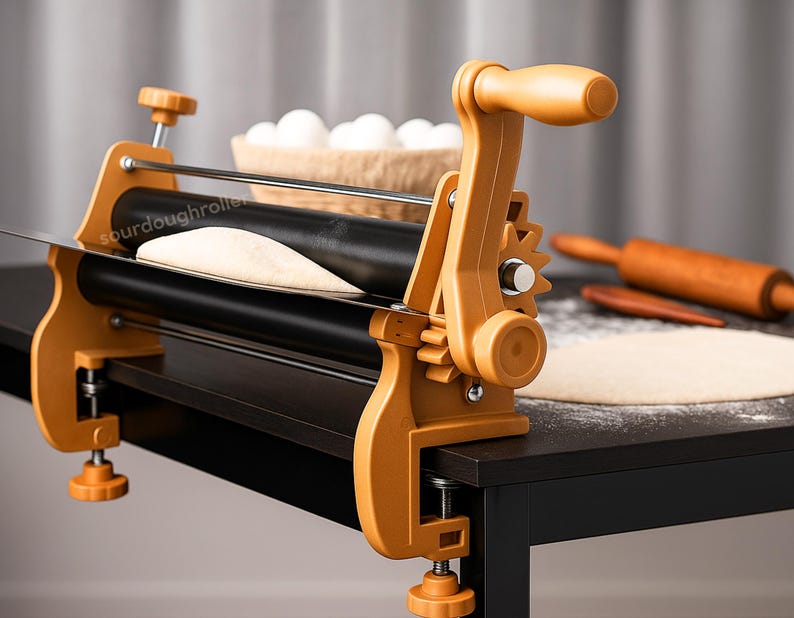 Manual Dough Sheeter: Polypropylene Hand Crank Roller for Baking ...