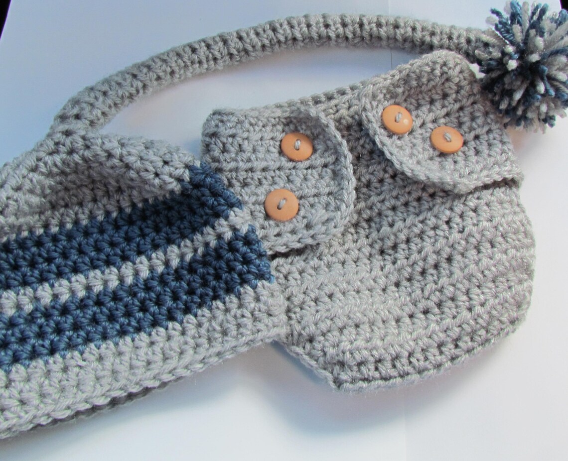 Pixie Hat and Diaper Cover Crochet Pattern PDF - Etsy