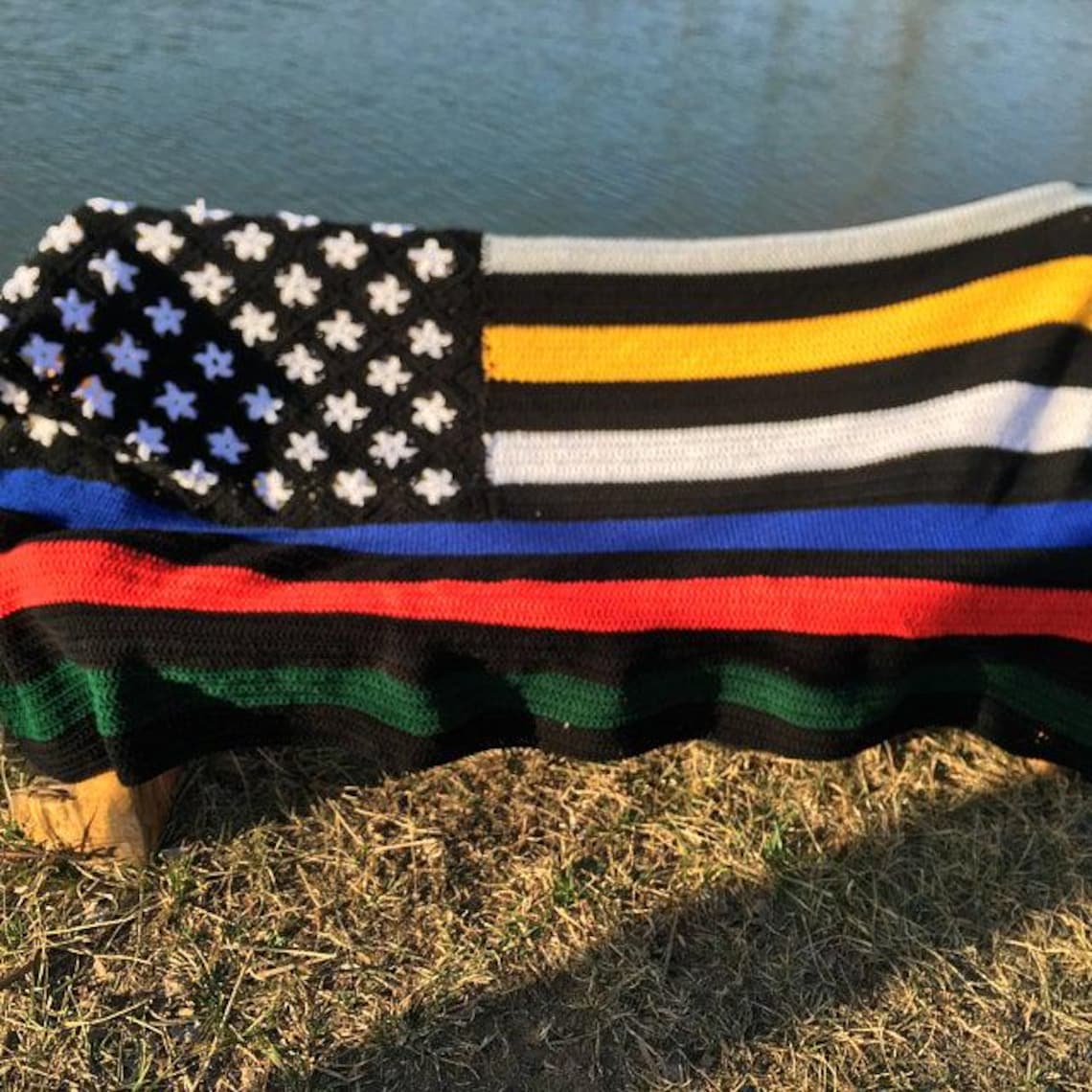 American Flag Afghan Crochet Pattern - Etsy