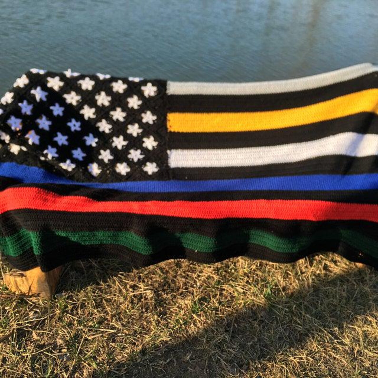 American Flag Afghan Crochet Pattern - Etsy
