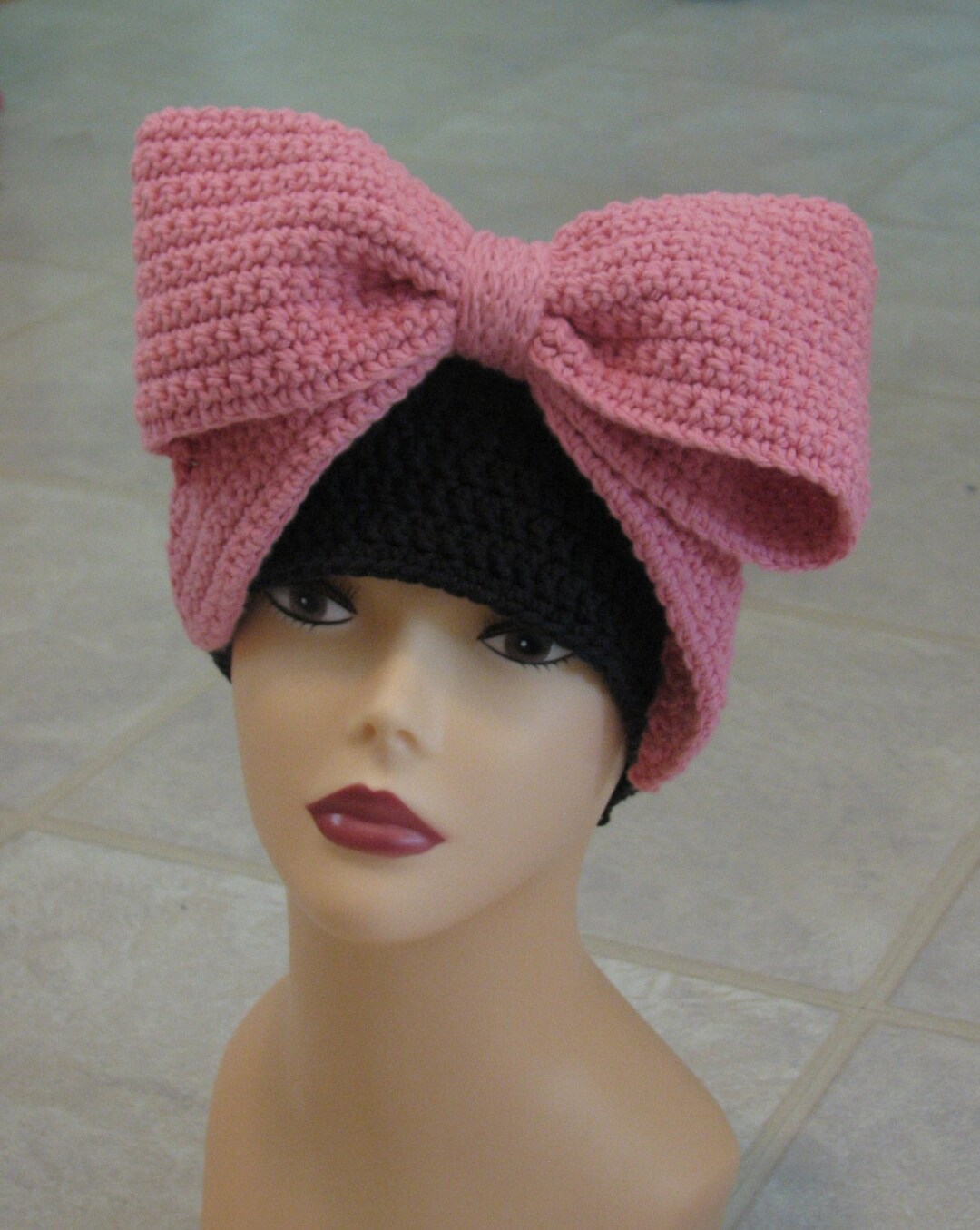 The Royal Bow Fascinator Crochet Pattern Beanie PDF - Etsy
