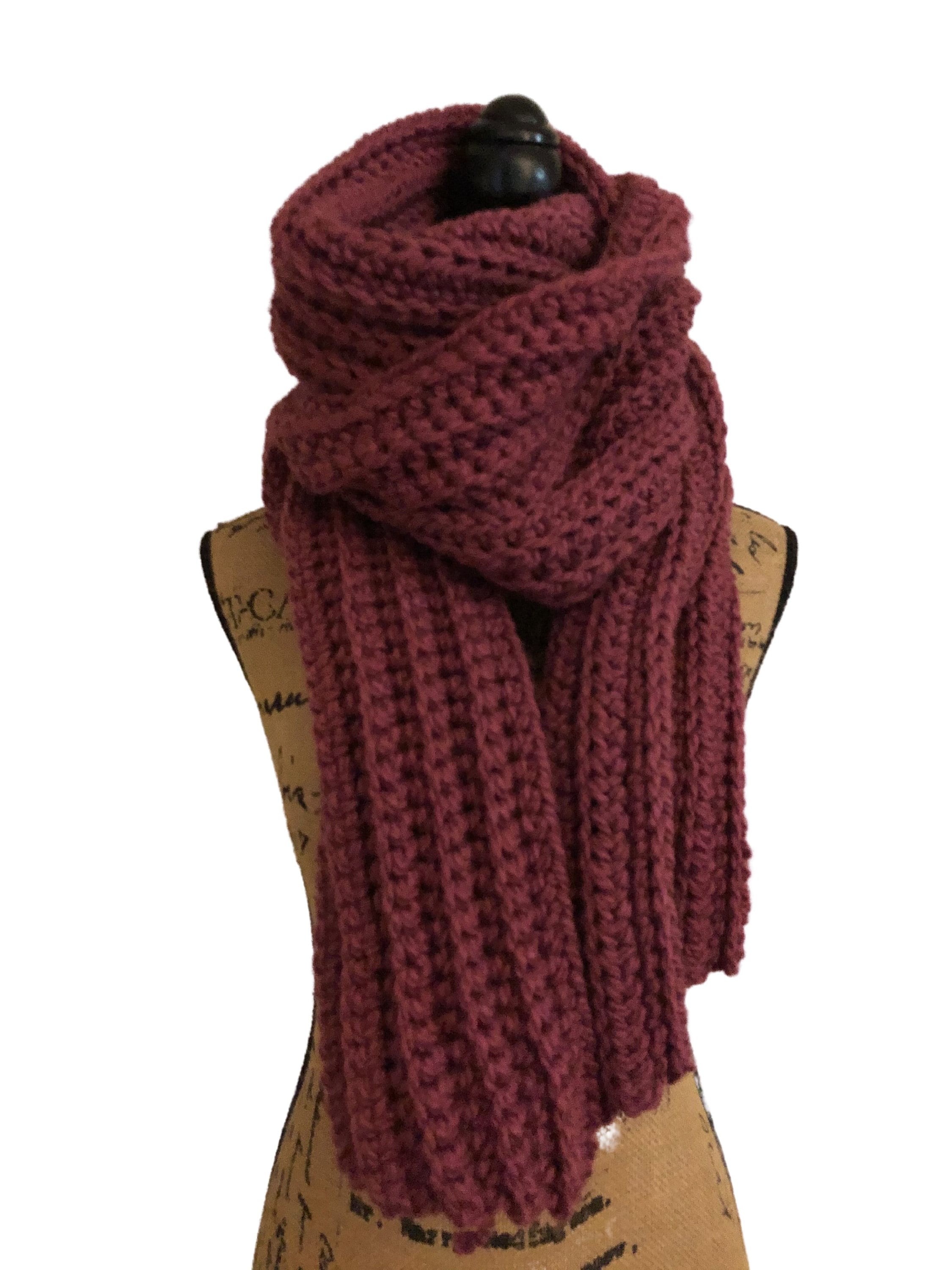 Chunky Scarf Crochet Pattern - Super Scarf - Sunset Ridge Super Scarf ...