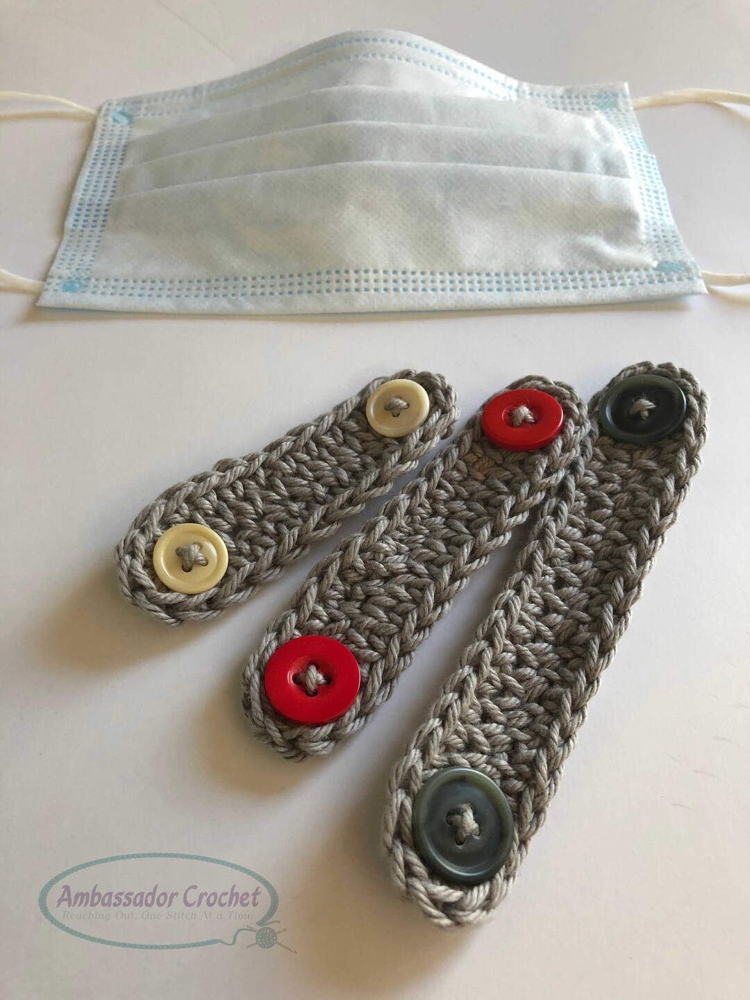 Ear Saver Crochet Pattern - Mask Mate - Mask Holder PDF - Etsy