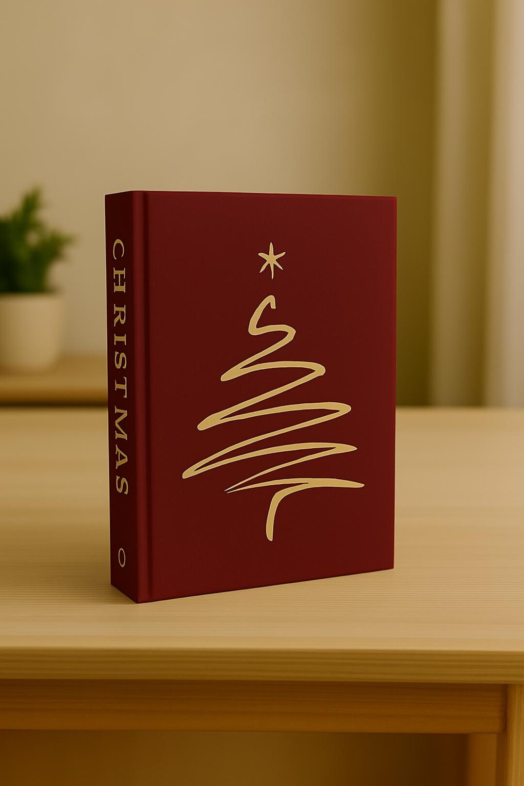 Merry Christmas Decorative Book – Santa Claus Holiday Coffee Table ...