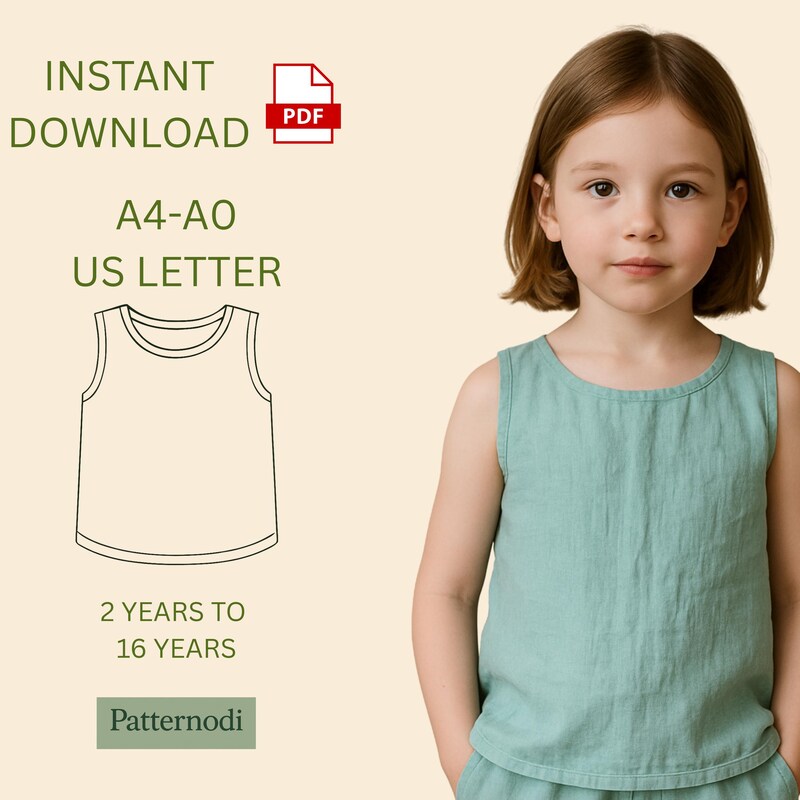 Linen Tank Top Pattern - Etsy