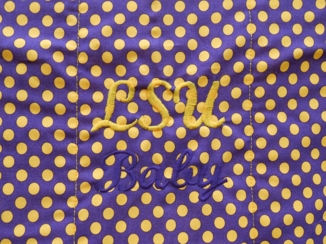 LSU Quilted Baby Blanket - Etsy