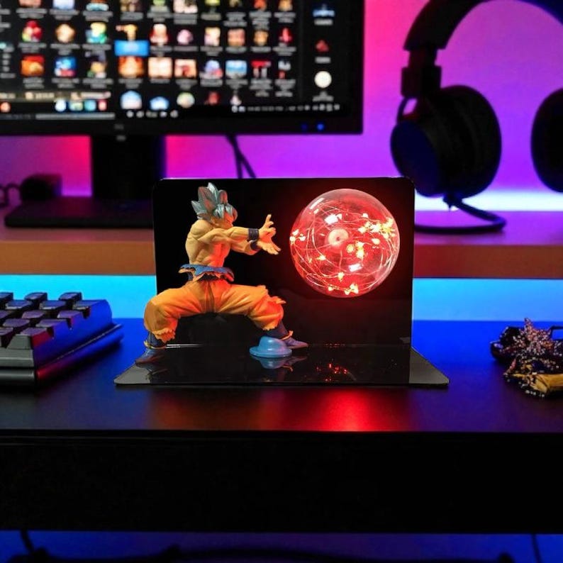 Dragon Ball Z Goku Energy Sphere LED Lamp – Epic Anime Gift for Him ...