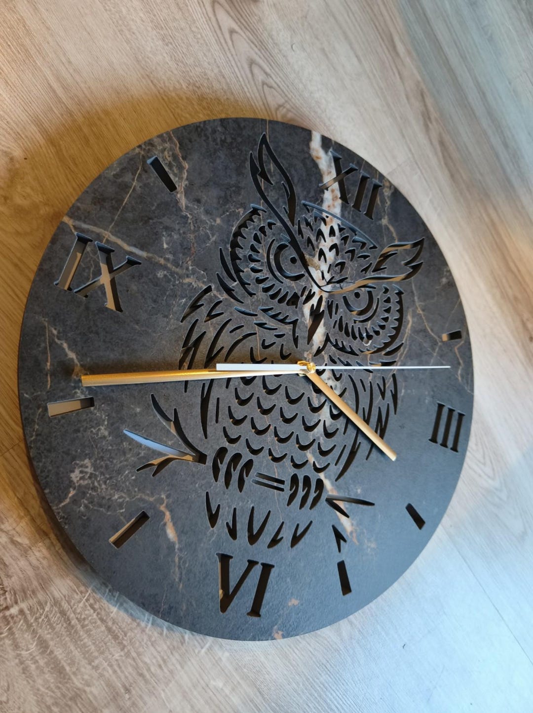 Owl Wall Clock | Dxf Svg Step Files for CNC Laser & Waterjet | Metal ...