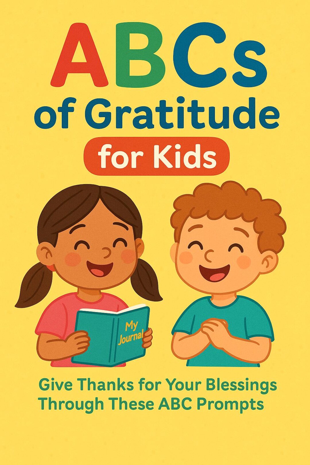 Christian Gratitude Journal for Kids: ABC Drawing Prompts (digital ...