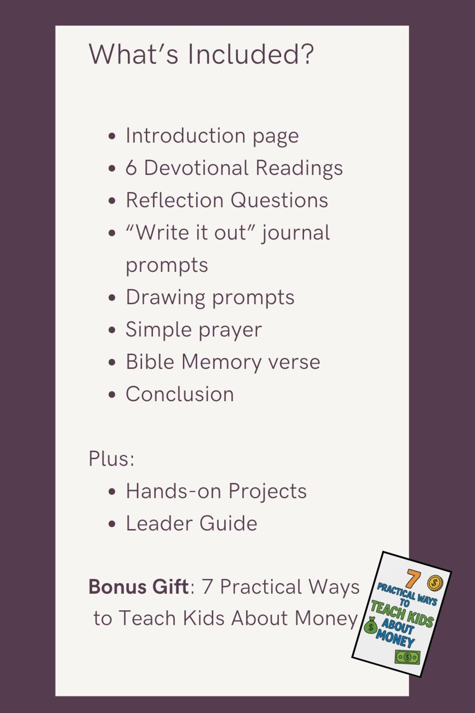Kids' Bible Study: God's Way With Money - Christian Devotional Workbook ...