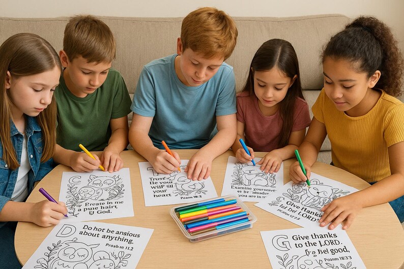 A to Z Bible Verse Coloring Pages for Kids: Christian Alphabet ...