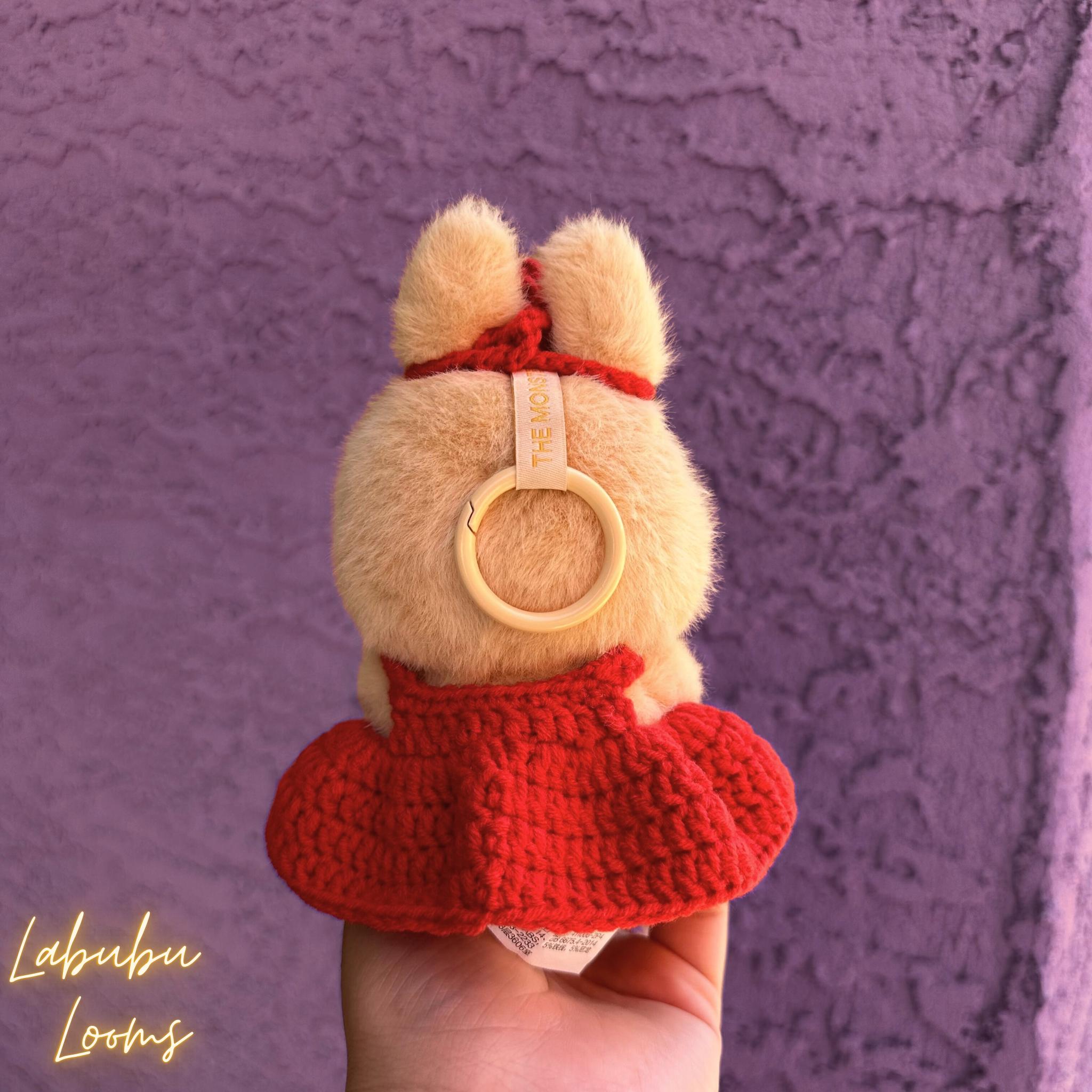 Red Dress Outfit for Labubus for Exciting Macaron & Big Into Energy ...