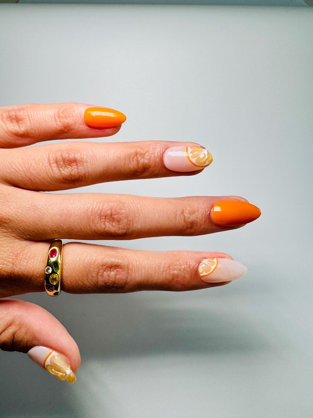 Vitamin C Ya Later | Orange Slice Press-on Nails | Summer Citrus Nails ...