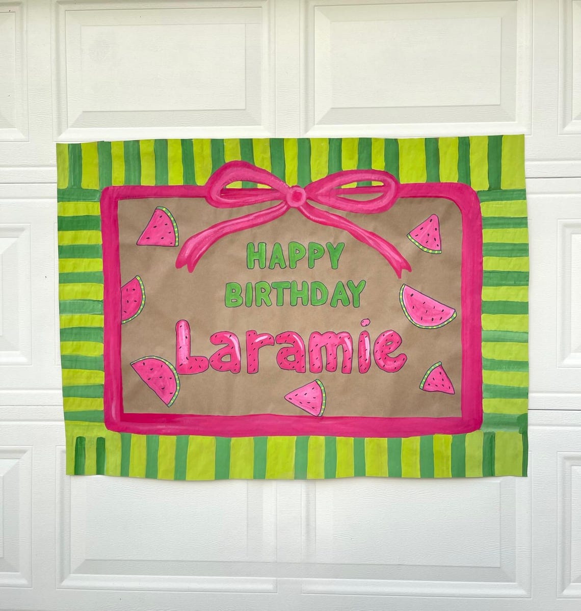 Custom Hand-painted Birthday Banner: Personalized Party Decor - Etsy