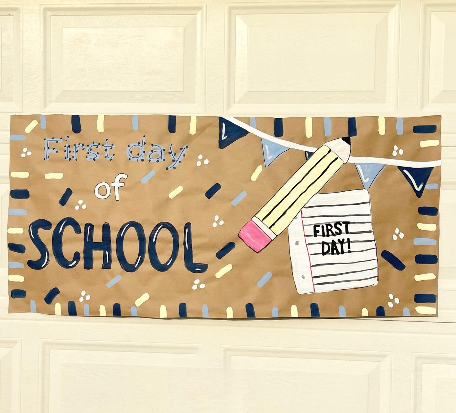 Hand-painted Back to School Banner: Custom Celebration Decor - Etsy