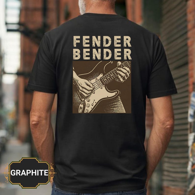 Fender Bender, Vintage Guitar Bend Art - Comfort Colors 1717 T-shirt - Etsy