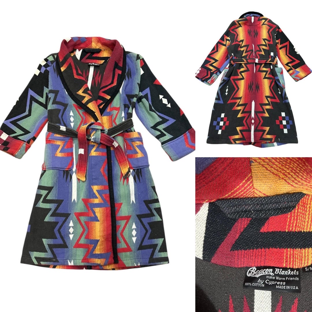 Vintage 1950s BEACON ROBES Southwestern Print - Etsy