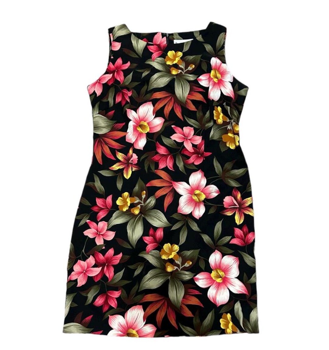 Vintage 1990s Y2K DANNY & NICOLE *volup* Hawaiian Floral Print ...