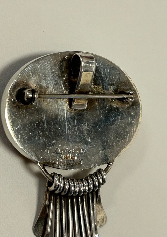 Vintage 1960s 1970s 925 sterling silver fringed carne… - Gem