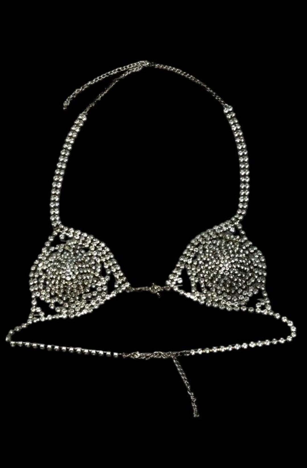 Vintage 1990s FREDERICK'S OF HOLLYWOOD Bling Rhinestone Showgirl Bra ...