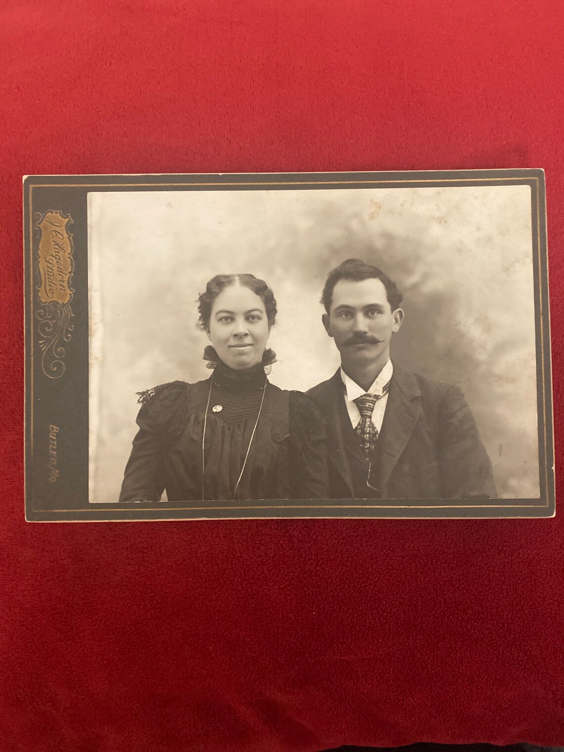 Antique 1890s Black and White Victorian Era Couple Family | Etsy