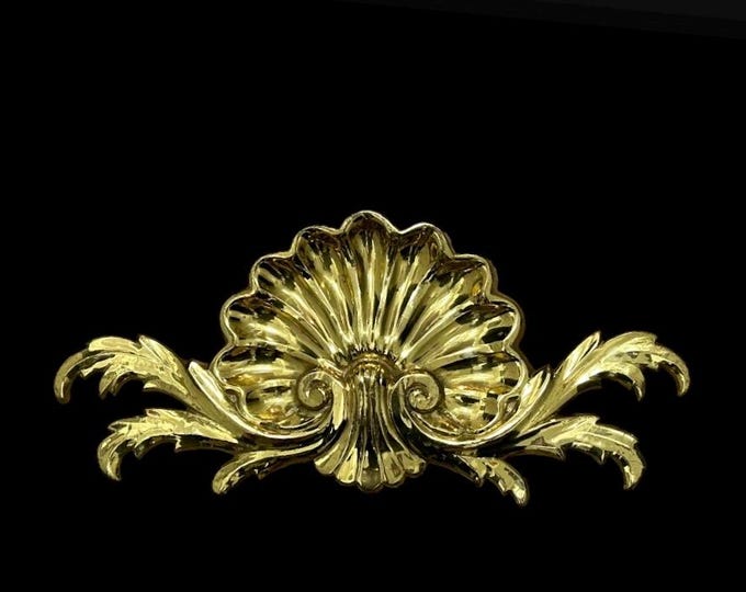 Vintage 1960s French Provincial / Rococo Style Solid Brass Filigree ...
