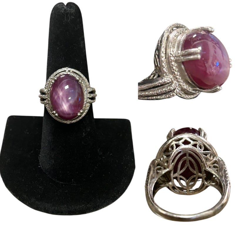 Ruby Filigree Ring - Etsy