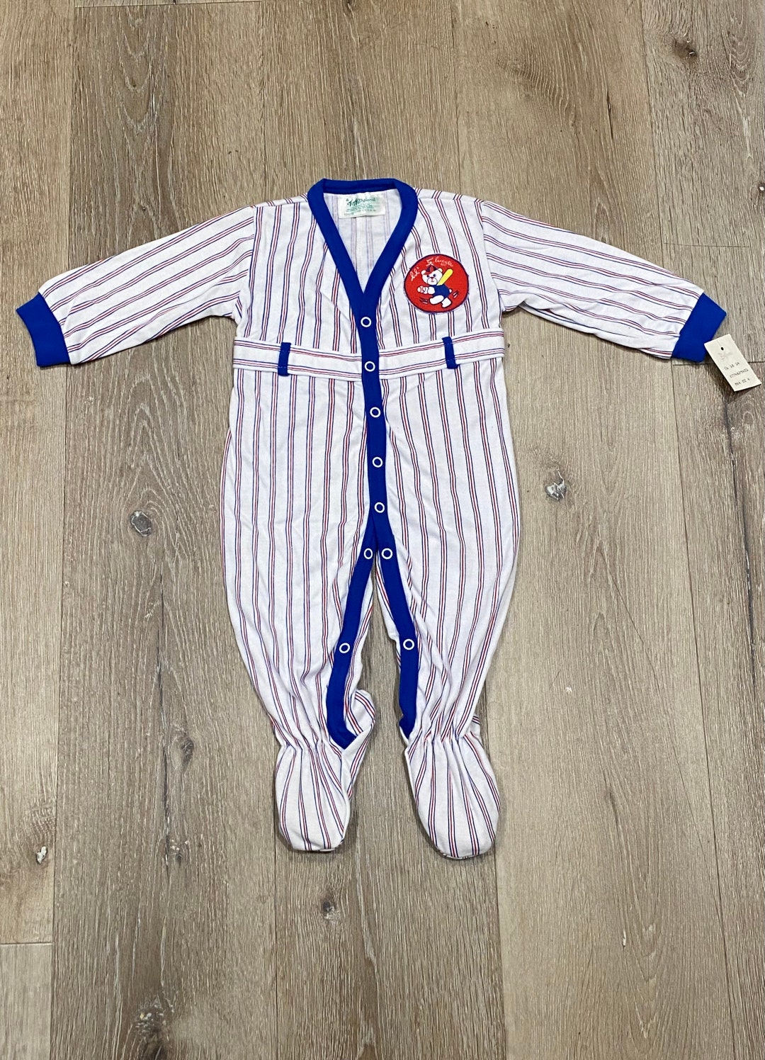 Vintage Nwt 1980s TINY TOTS ORIGINAL 'lil Slugger' Striped Footed ...