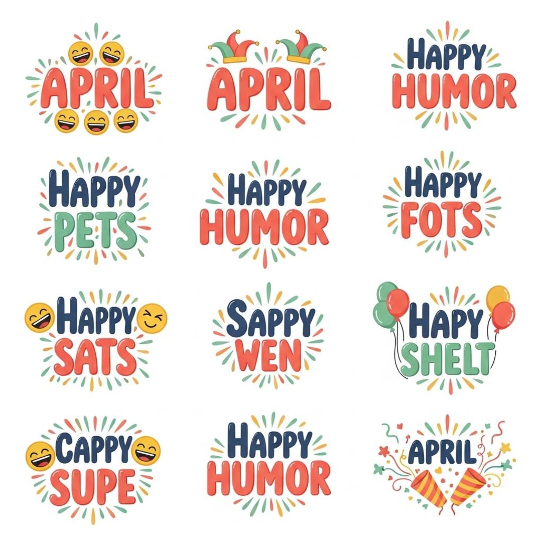 April Fools Day SVG, Funny April Fools Clipart, Happy Humor Quote PNG ...