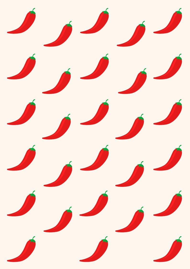Chilli - Wall Art - Etsy
