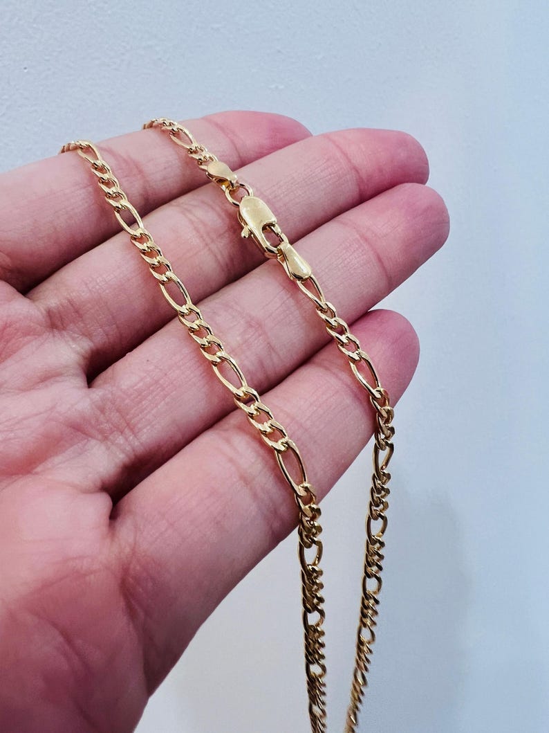 Gold Filled Figaro Chain Necklace: 2.5mm Everyday Layering - Etsy