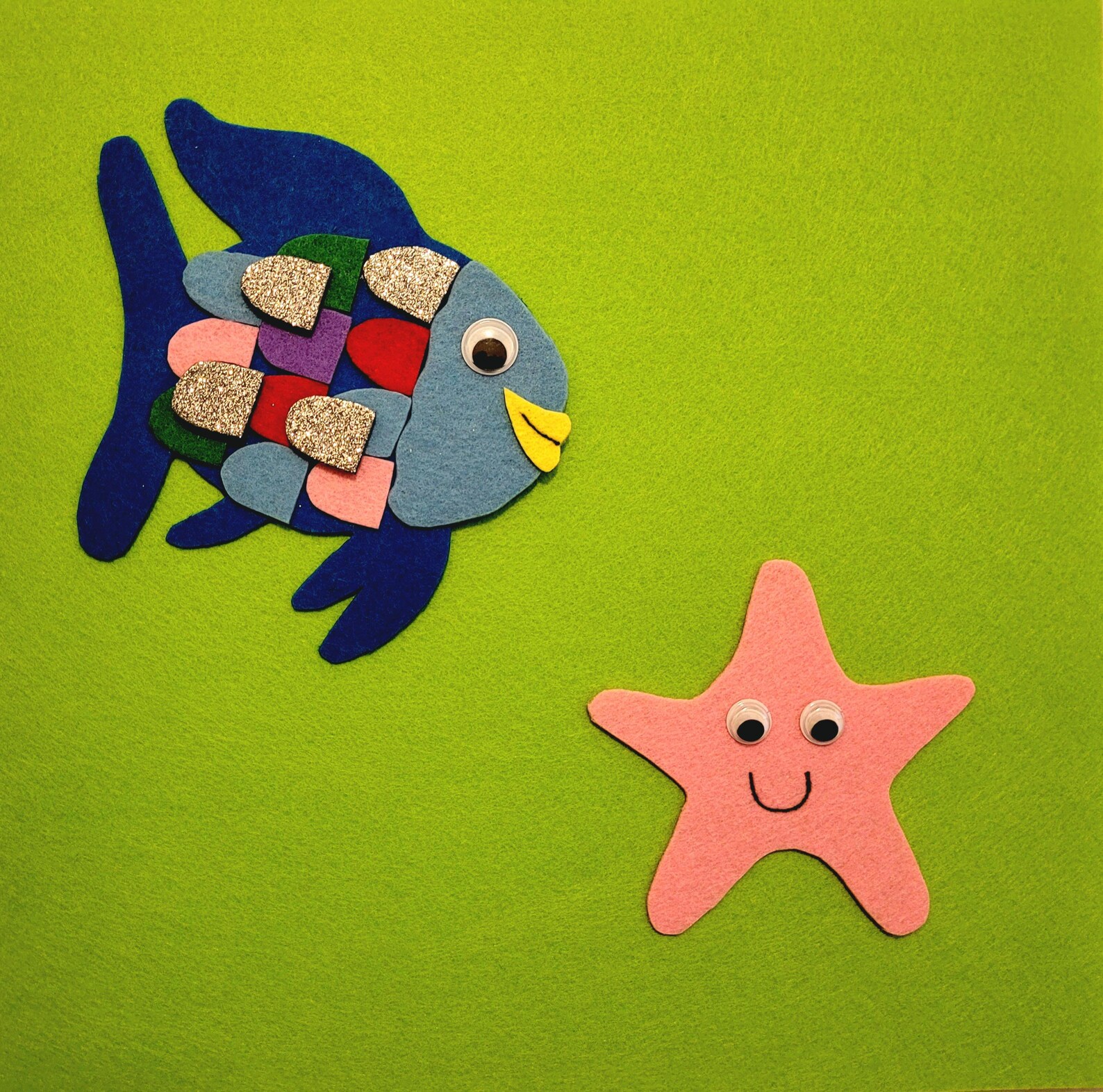 Rainbow Fish Felt Board Story Pieces: Educational Preschool Learning - Etsy