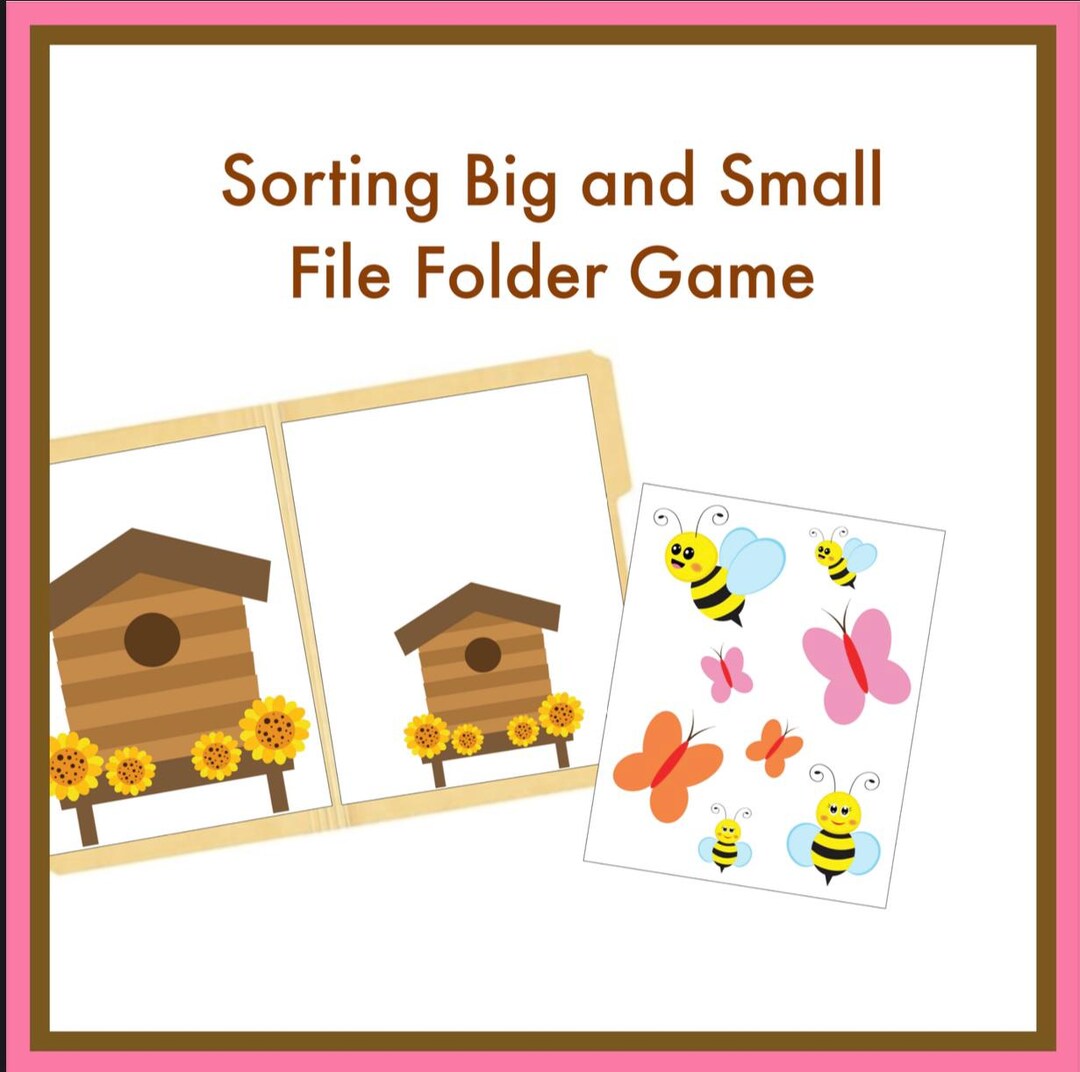 Sorting File Folder Game: Printable Learning Activity - Etsy