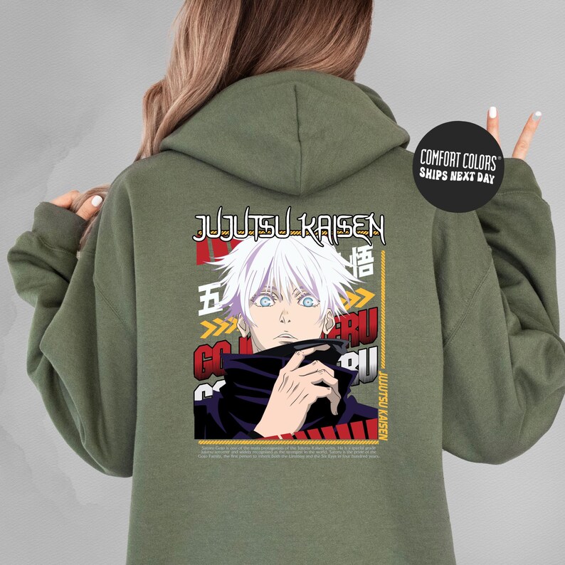 Gojo Satoru Shirt Jujutsu Kaisen Anime Shirt JJK Manga Shirt Anime ...