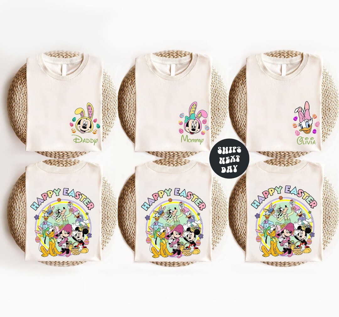 Custom Disney Easter Shirt Easter 2026 Mickey and Friends Shirt Easter ...