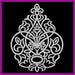 Baroque Embroidery Design - Single Color Machine Embroidery Pattern ...