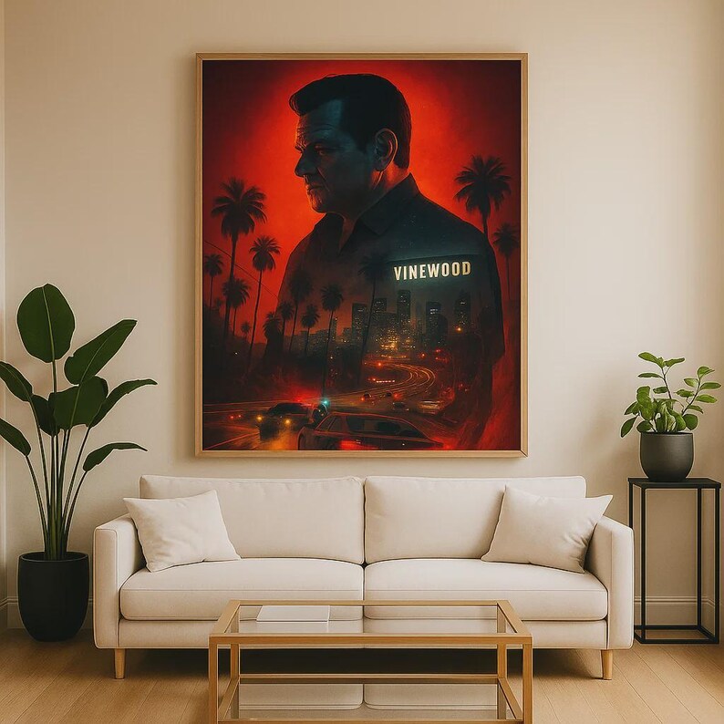 GTA V Photo Frame – Video Game Canvas Decor | Wall Art, Print, Photo ...