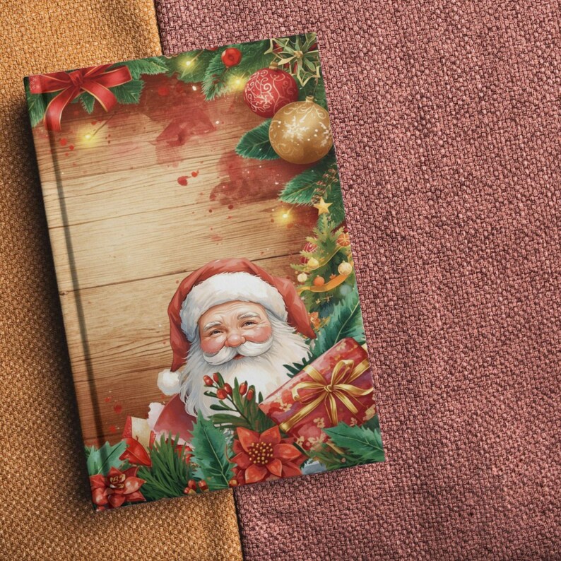 Santa Claus Digital Paper | Christmas Scrapbook Backgrounds | Holiday ...