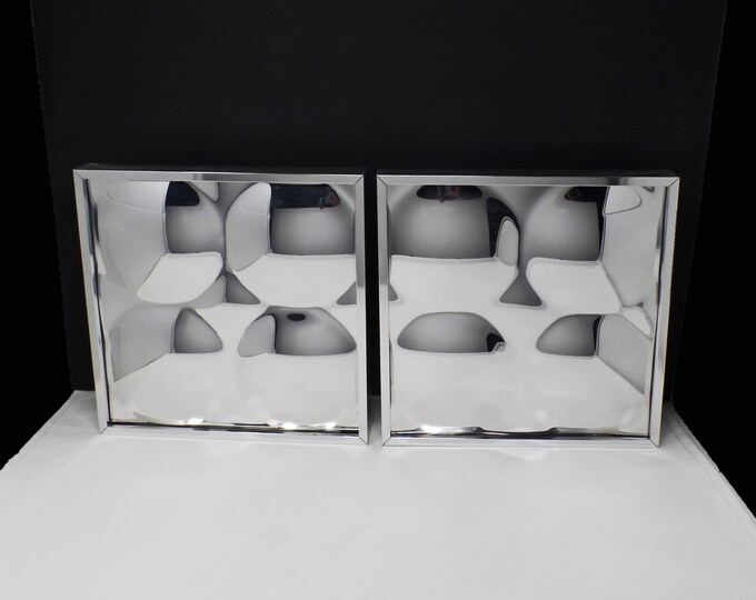 2 Vintage Mid-century Modern Acrylic Bubble Mirrors Ram Products - Etsy