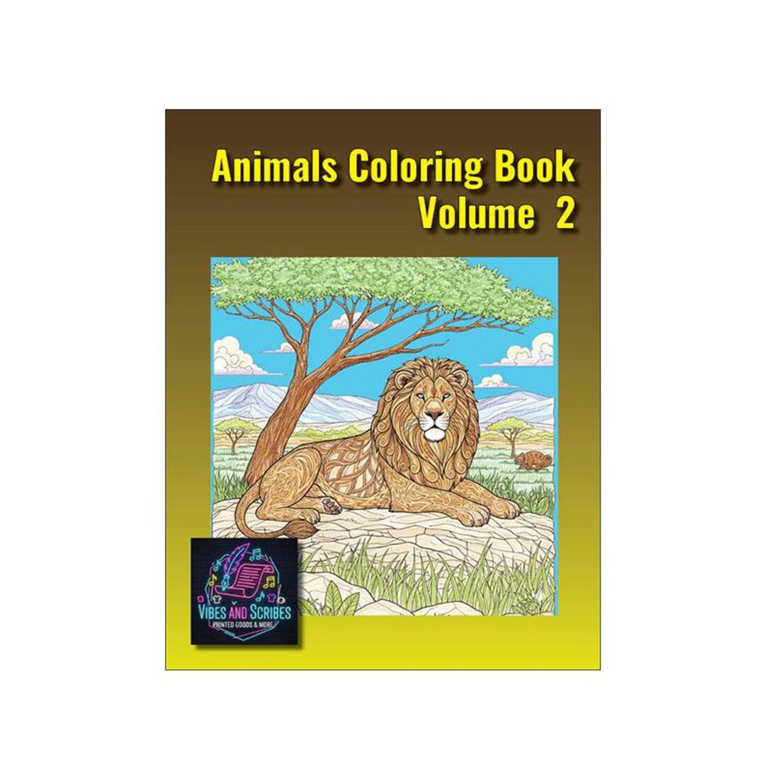 Coloring Pages, Animals Volume 2 (digital Download) - Etsy