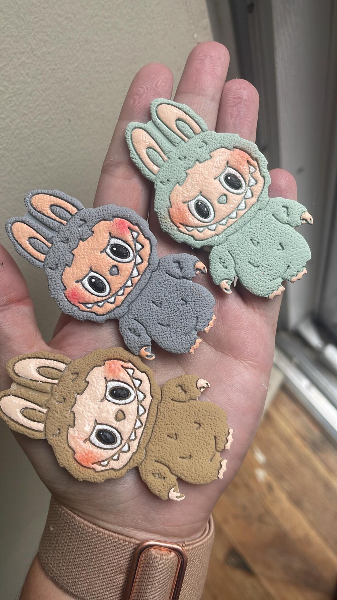 Handmade Labubu Keychain: Polymer Clay Charm - Etsy