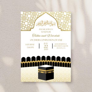 Hajj or Umrah Event Invitation Template - Etsy
